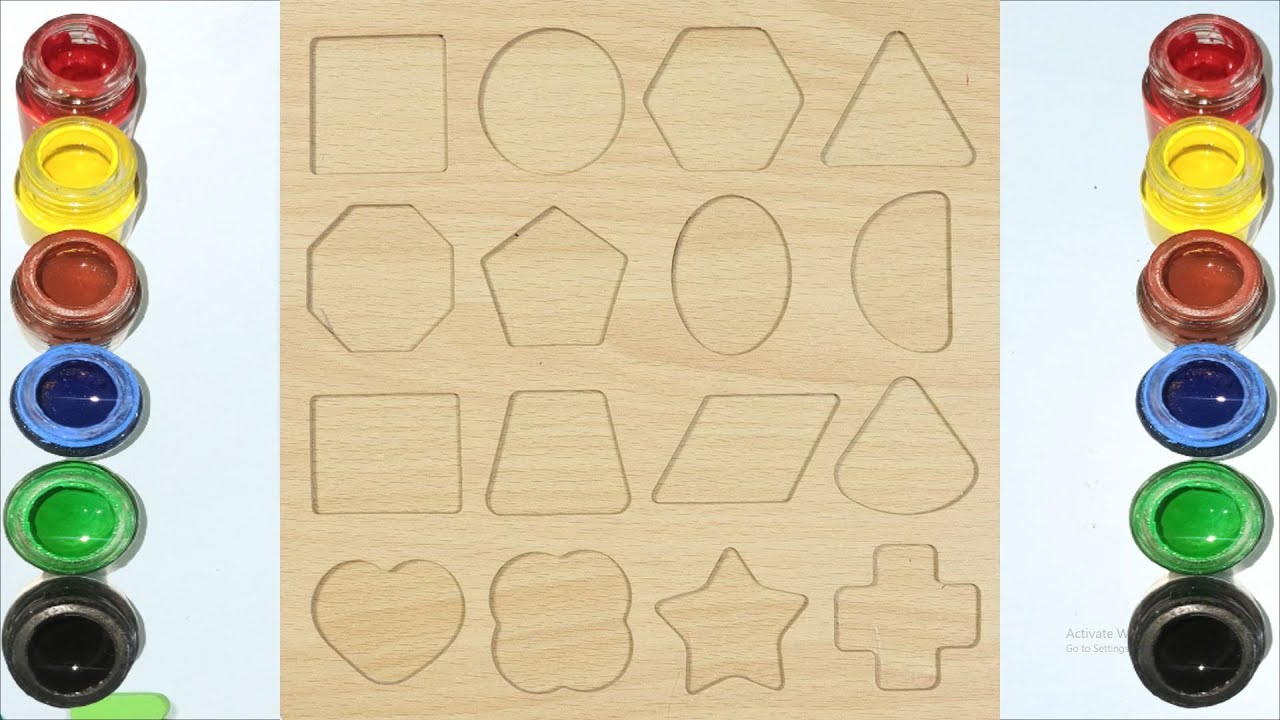 Shapes Puzzle for kids || Learn Shapes name for toddlers || Shapes ...
