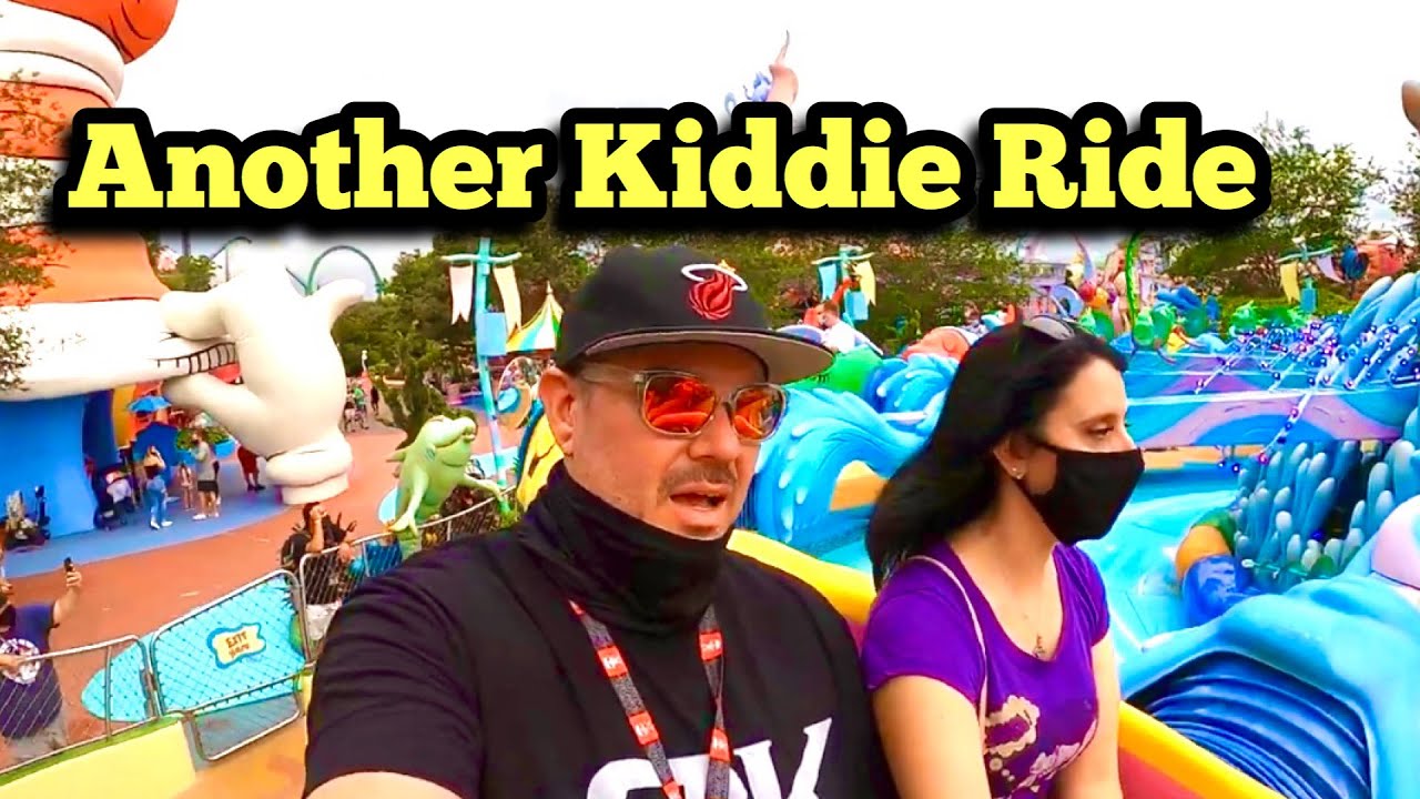 Forced to ride the KIDDIE Ride | One Fish Two Fish | Universal Island ...