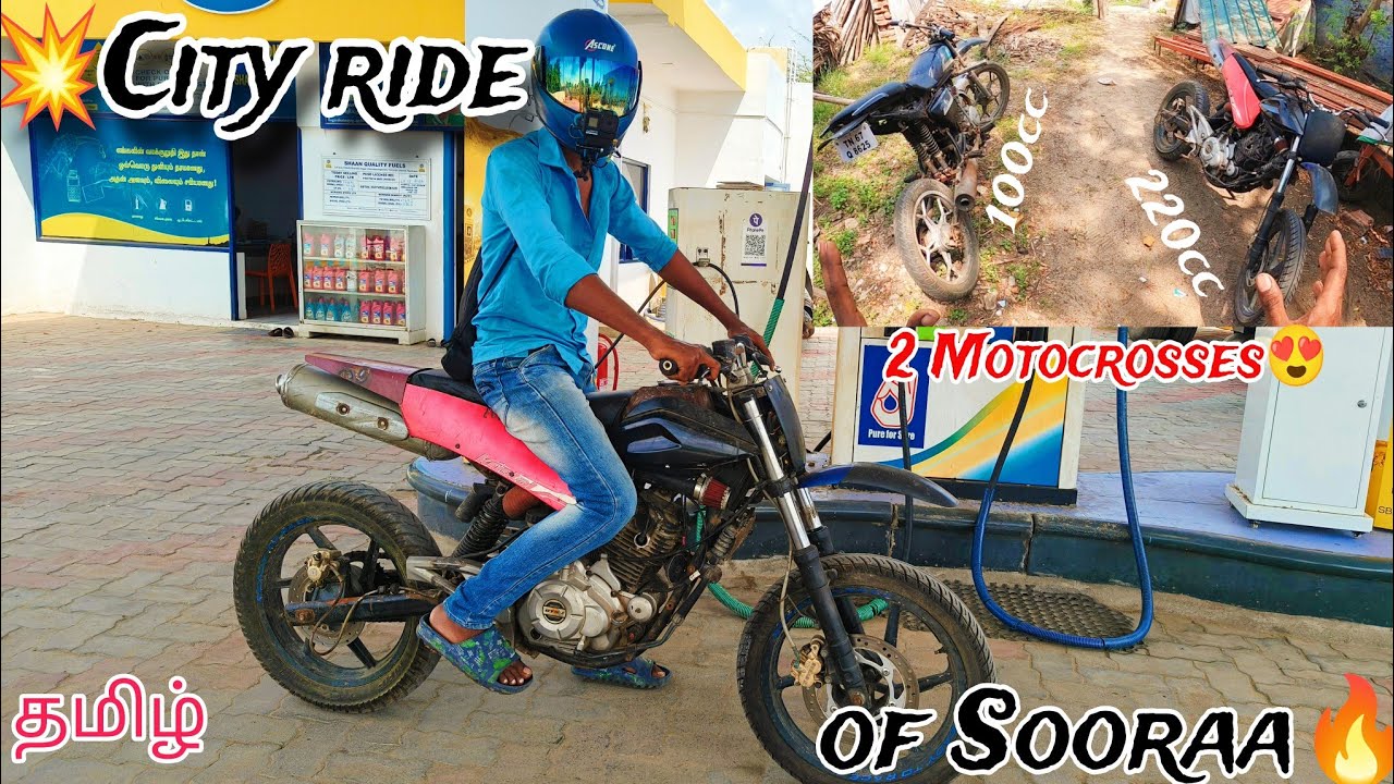 Pulsar220 as motocross💥| City ride of Sooraa🔥| 2 motocross bike in life ...