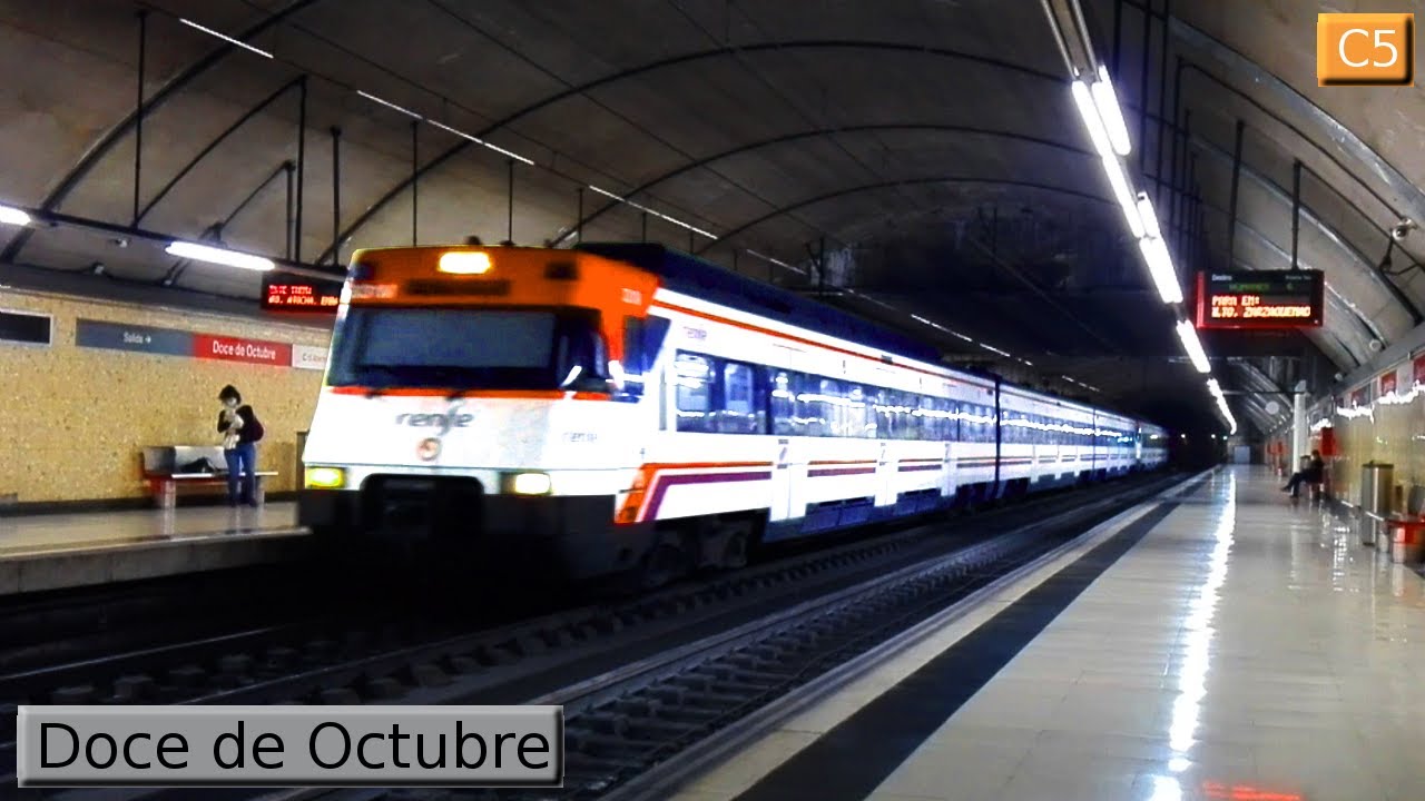 Doce de Octubre C5 : Cercanías Madrid ( Renfe 446 ) - YouTube