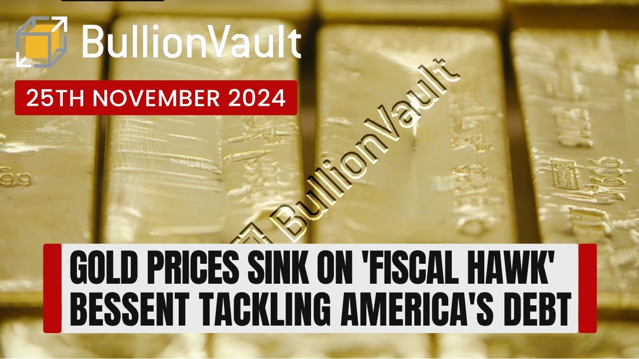 Gold Prices Sink on 'Fiscal Hawk' Bessent Tackling America's Debt - YouTube