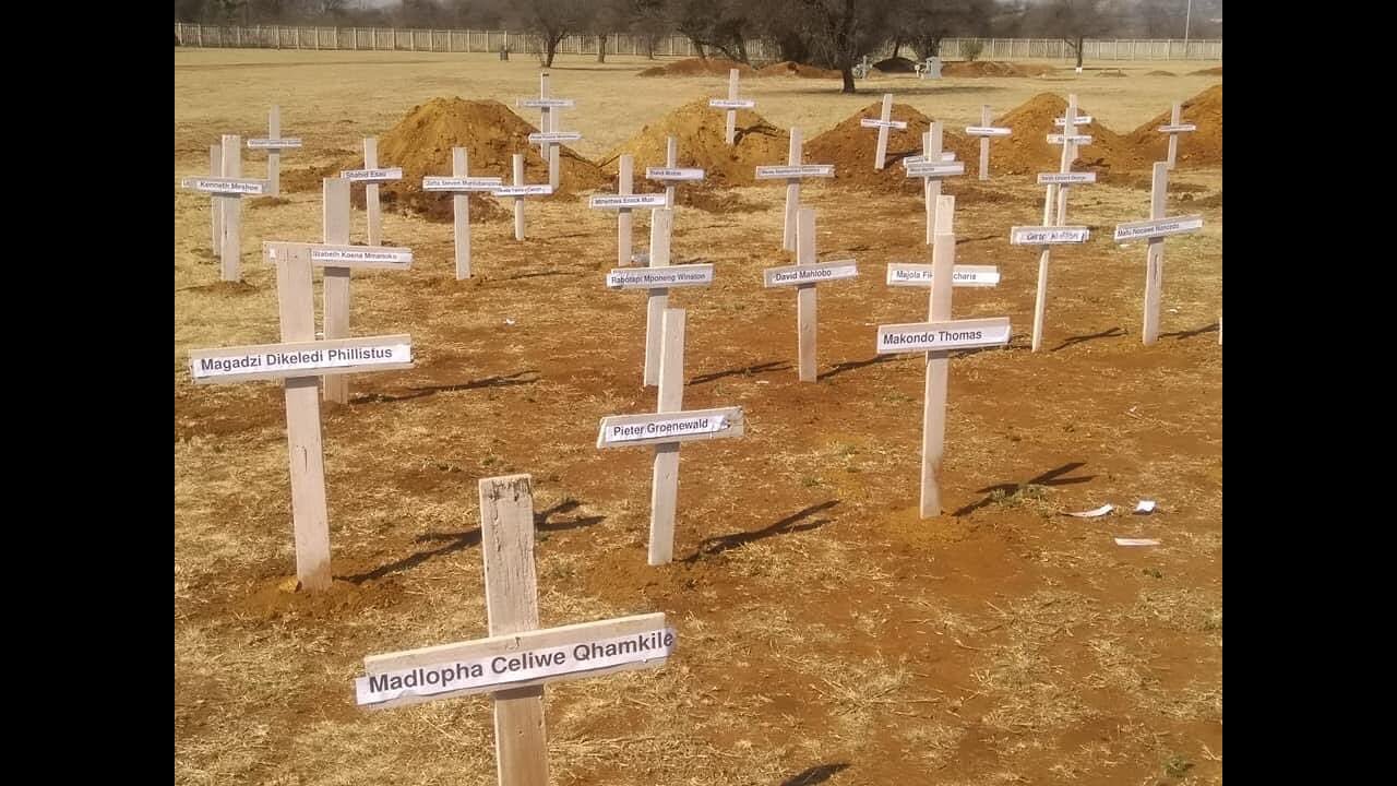 Look what BLF leader Andile Mngxithama did to this graves - YouTube