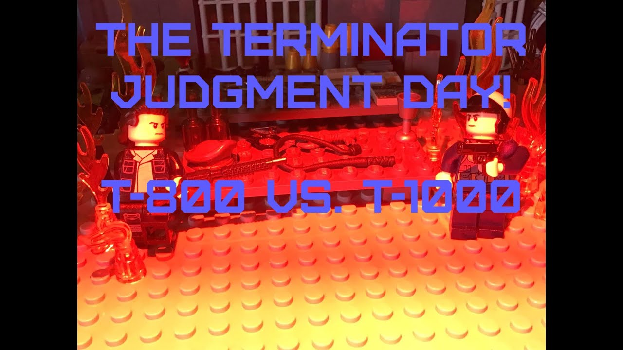 LEGO stop motion Terminator 2 judgment day battle T-800 vs. T-1000 ...