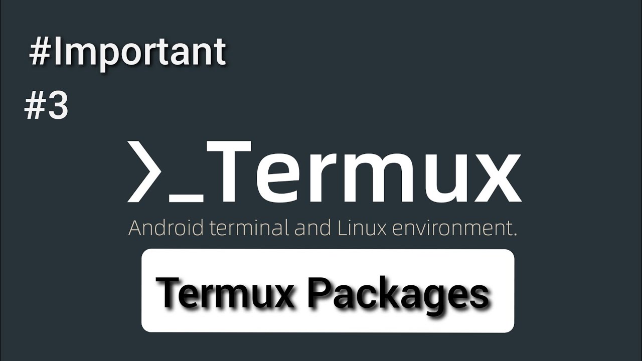Termux Important Packages ( Tutorial 3) - YouTube