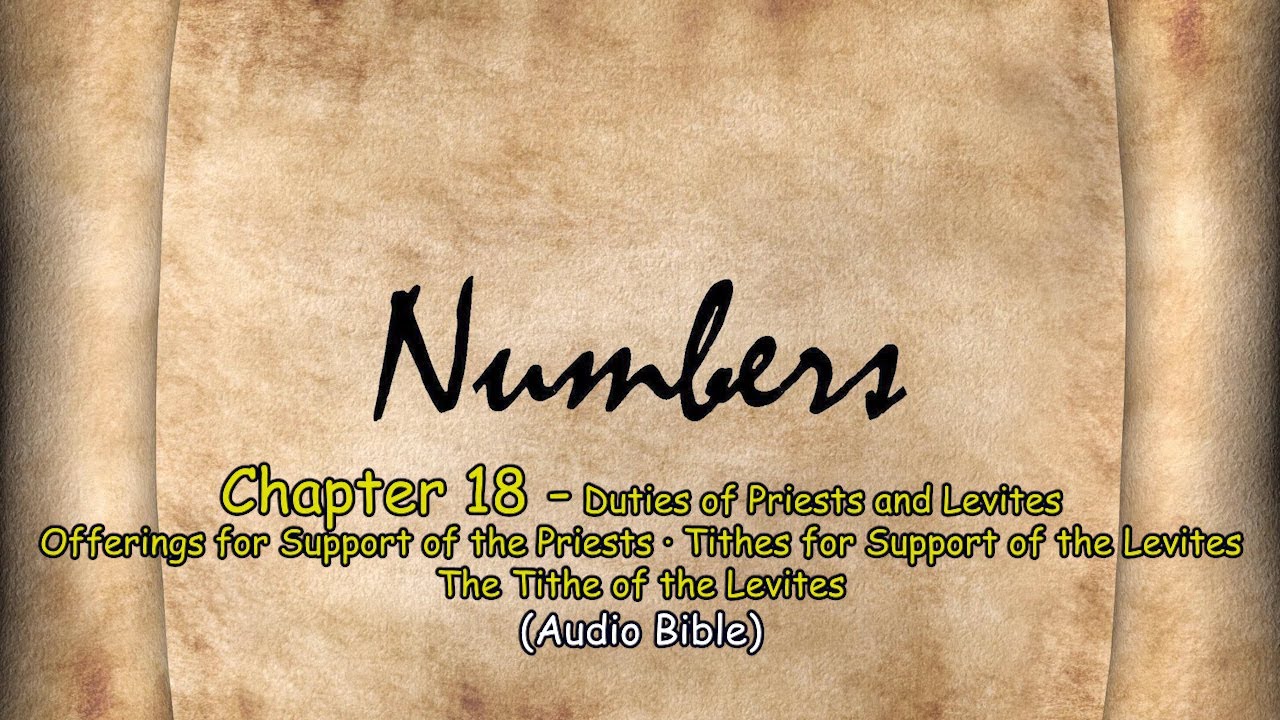 Numbers 18 - Duties of Priests and Levites · Offerings for Support of ...