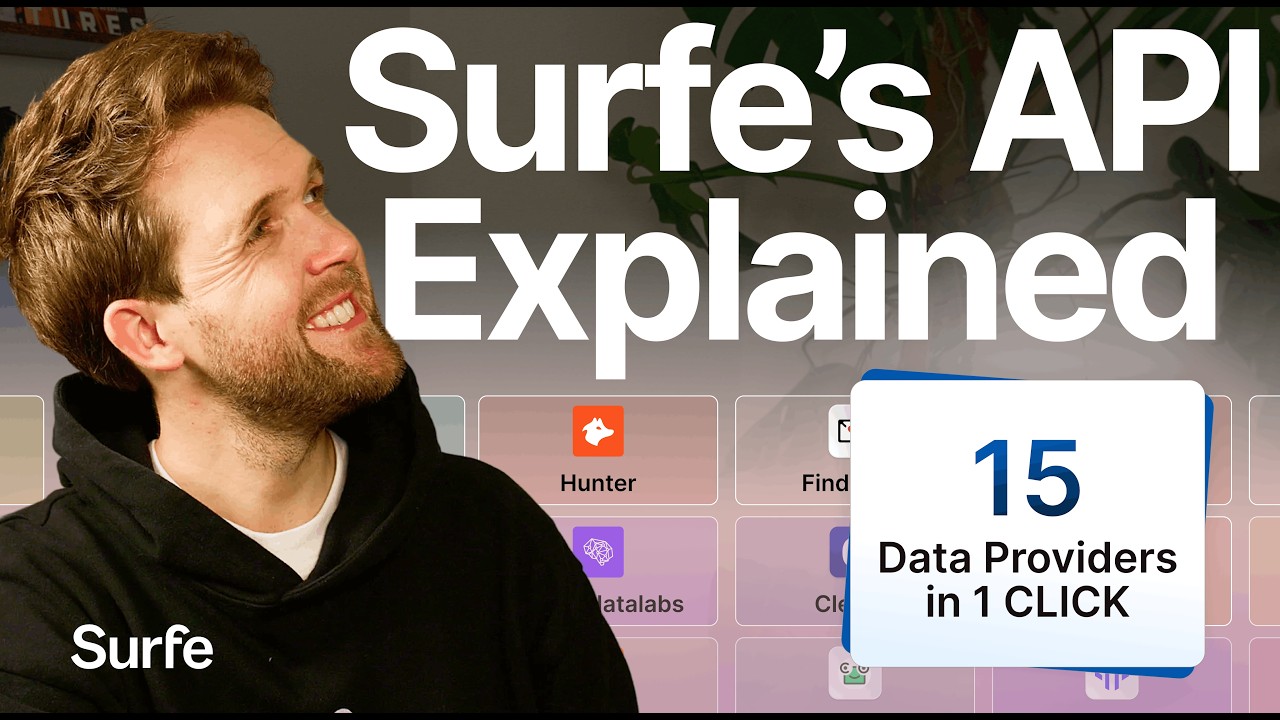 Surfe API Explained: How to Enrich B2B Sales Data with One Click - YouTube