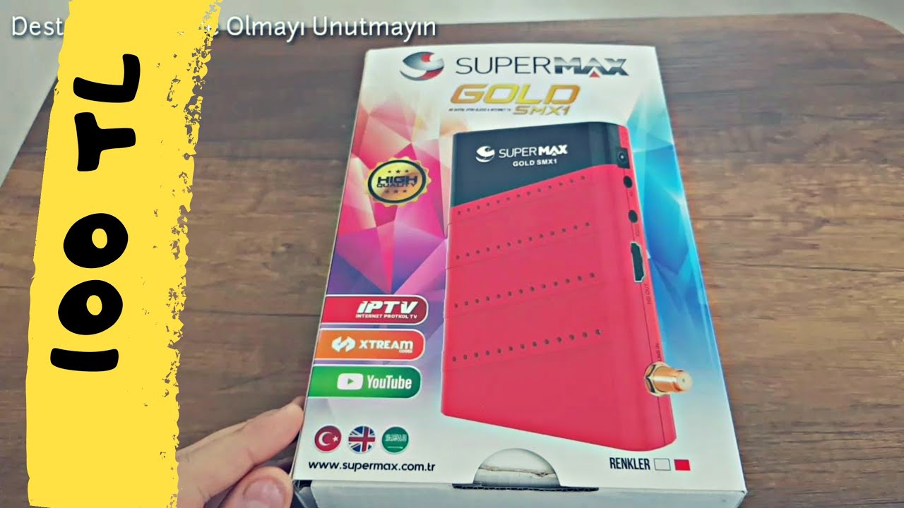 Uygun Fiyatlı IP TV li Uydu Alıcısı - SUPERMAX GOLD SM X1 - YouTube