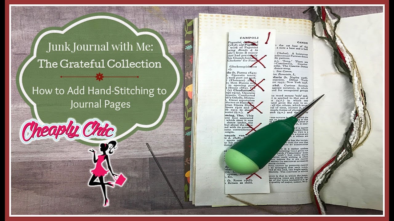 Junk Journal with Me: Grateful Collection - Hand-Stitching in my ...