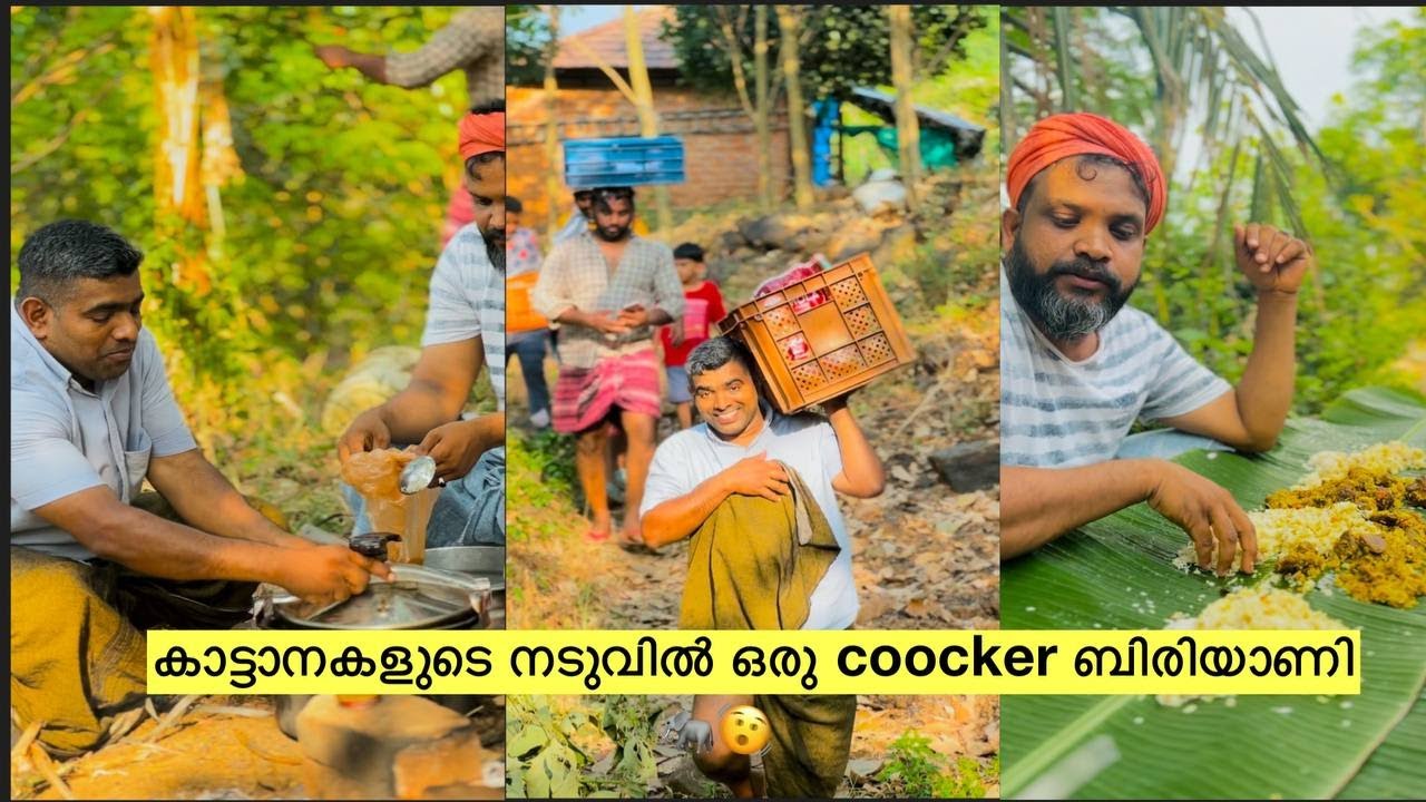 കാട്ടാനകളുടെ നടുവിൽ ഒരു coocker ബിരിയാണി - YouTube