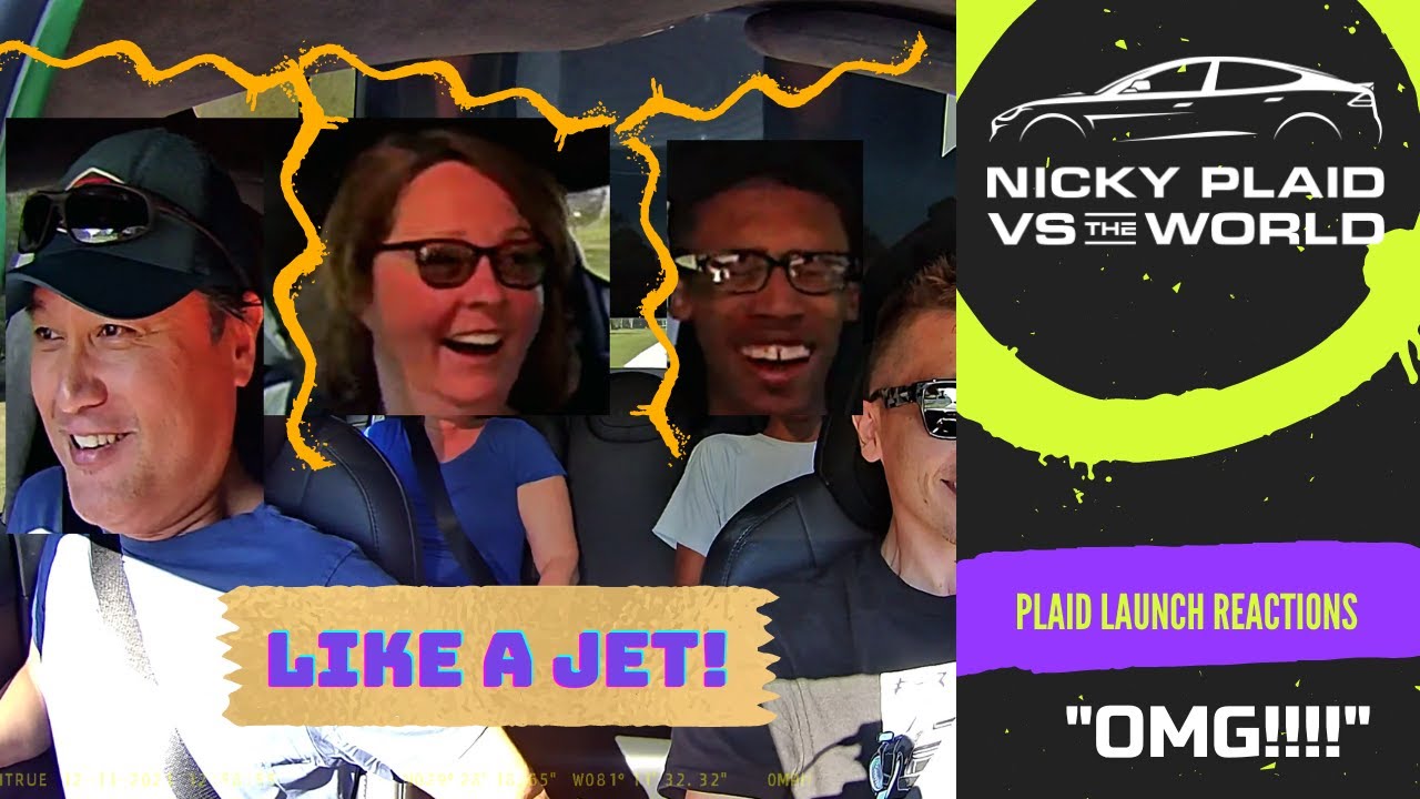 Tesla Model S Plaid Multiple Launch Reaction! - YouTube