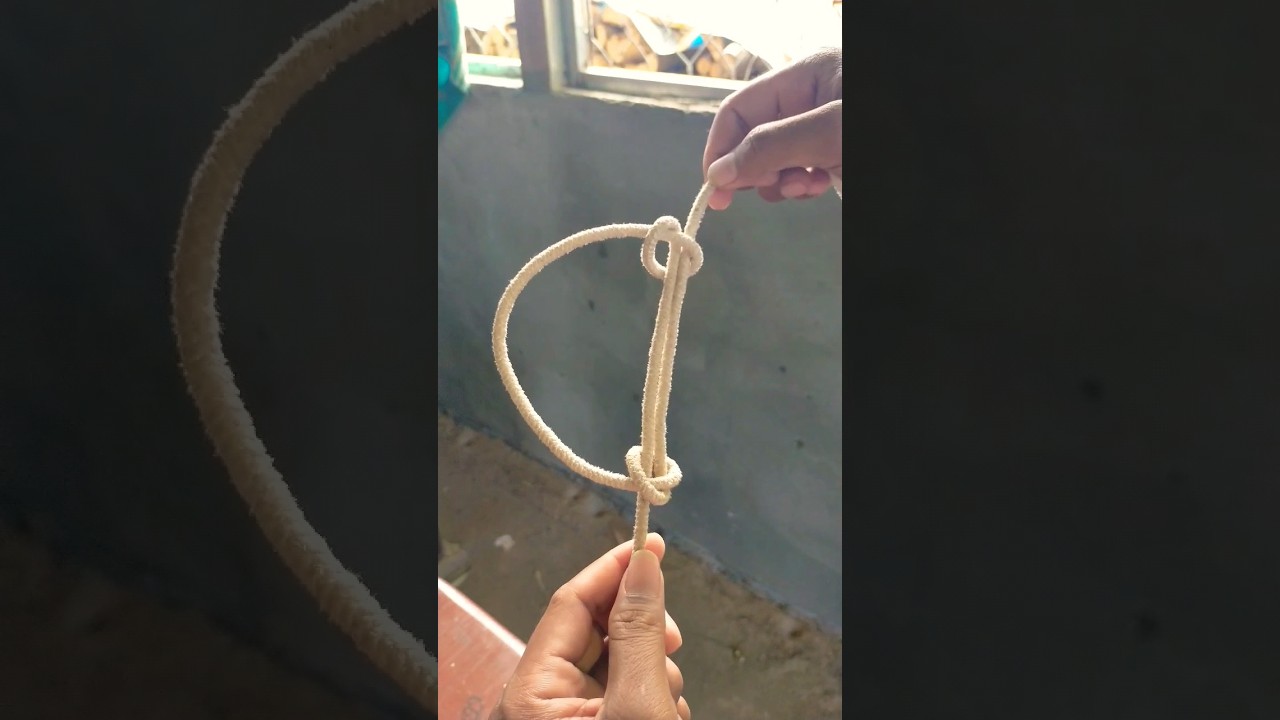 how to knot tie rope - YouTube