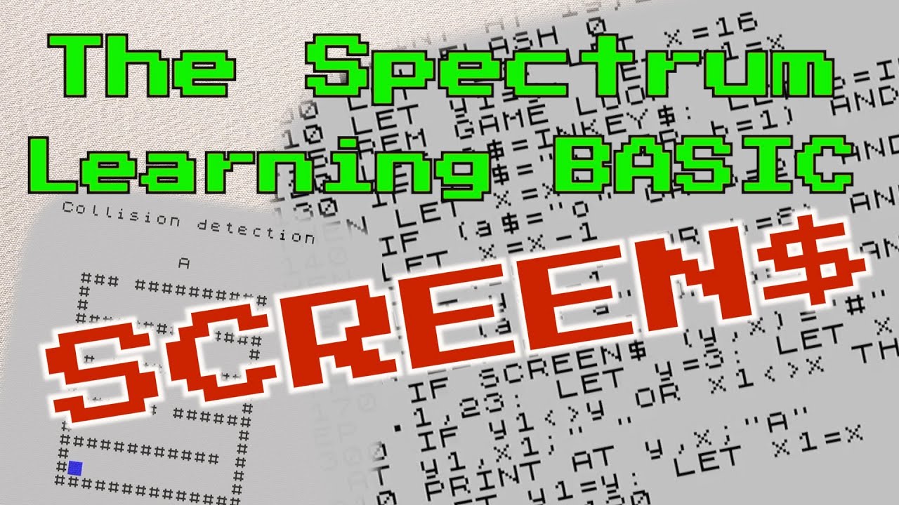 Collision Detection - The Spectrum - Learning BASIC - LET'S MAKE A GAME ...