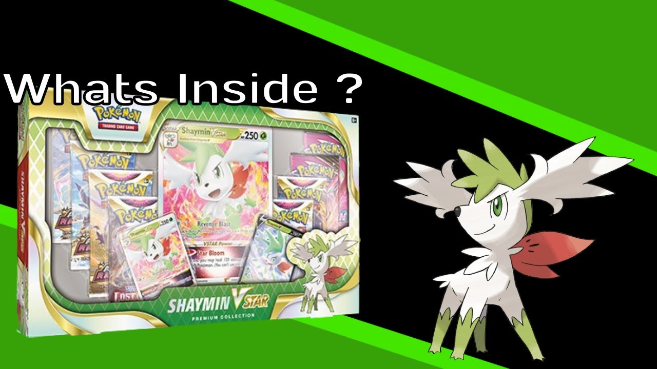 Shaymin Vstar Premium Collection Box - Pokemon Opening - YouTube