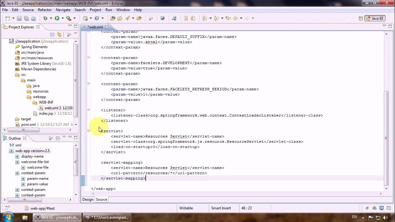 Java EE J2EE Tutorial for beginners Part10 Spring Webflow project setup Step By Step - YouTube