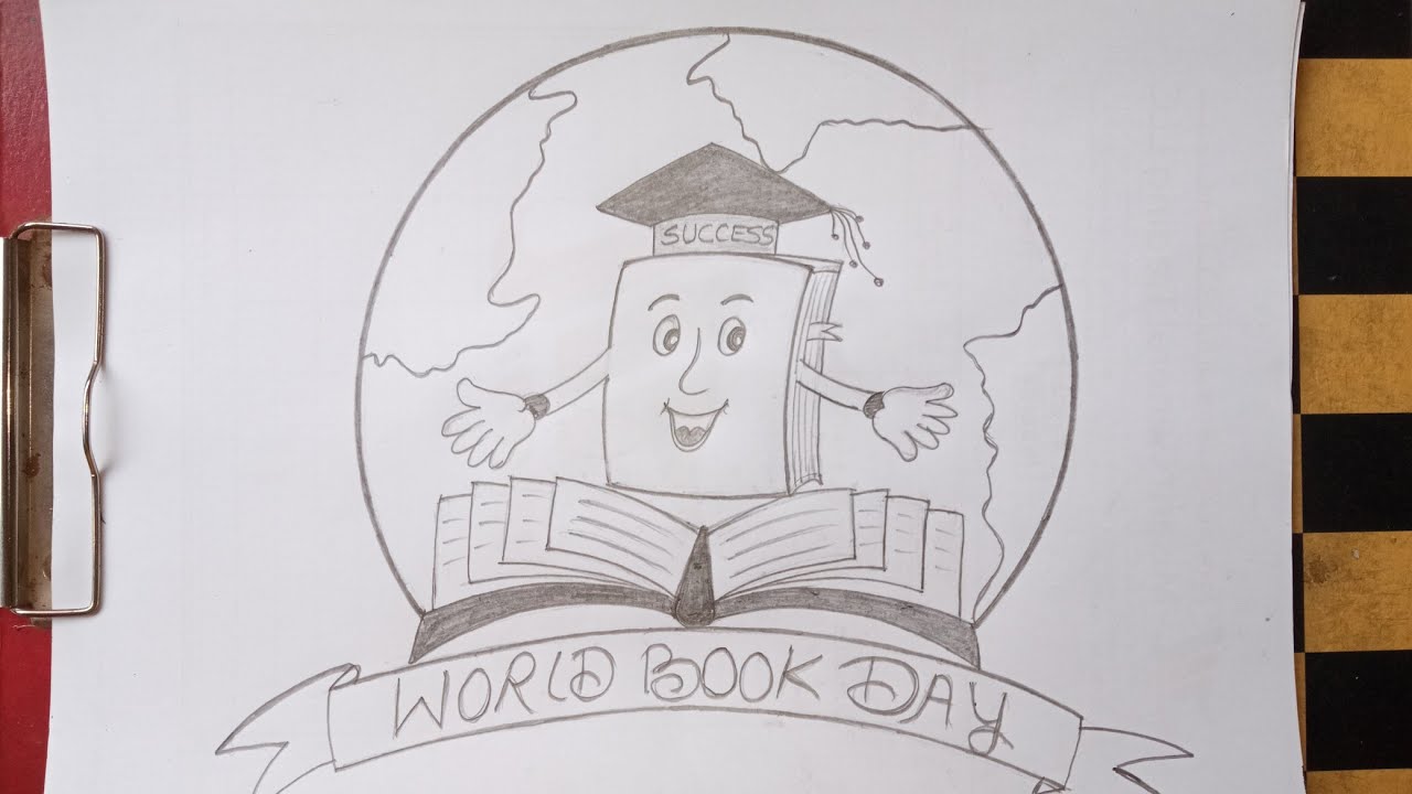World Book Day Drawing |Poster on World Book Day | International ...