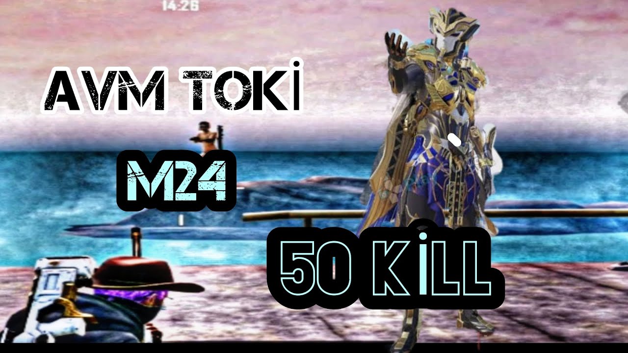 PUBG MOBİLE AVM TOKİ M24 50 KİLL - YouTube