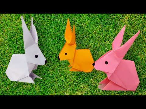 Easy Paper Origami Rabbit Tutorial for Beginners - Hop Little Bunnies ...