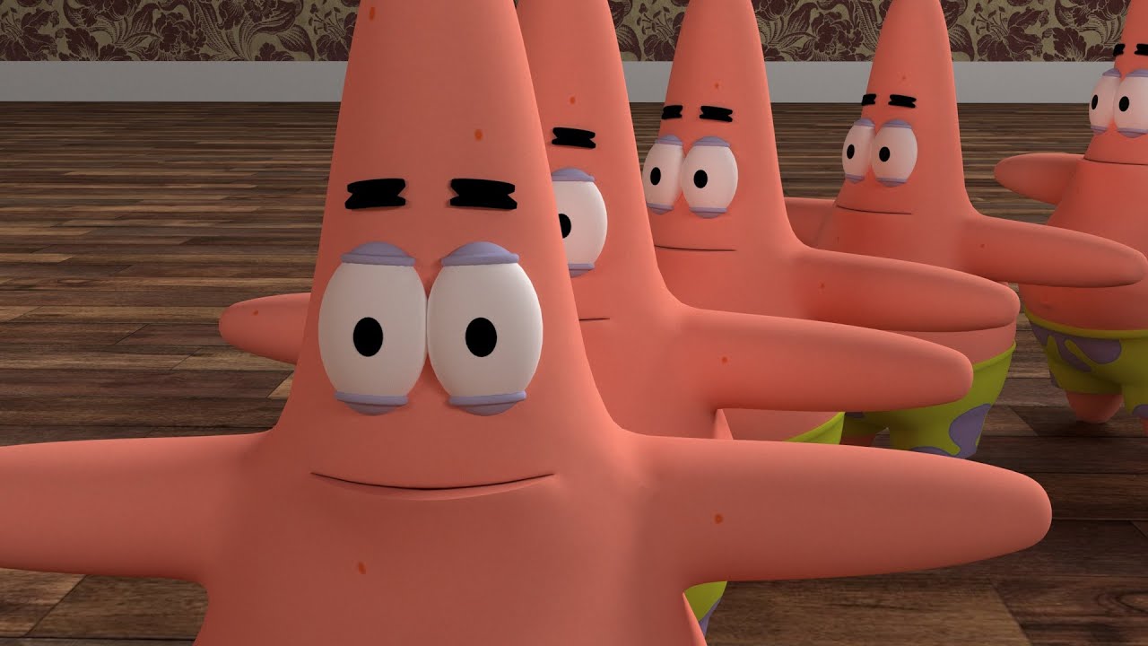 Patrick Star falling down - YouTube