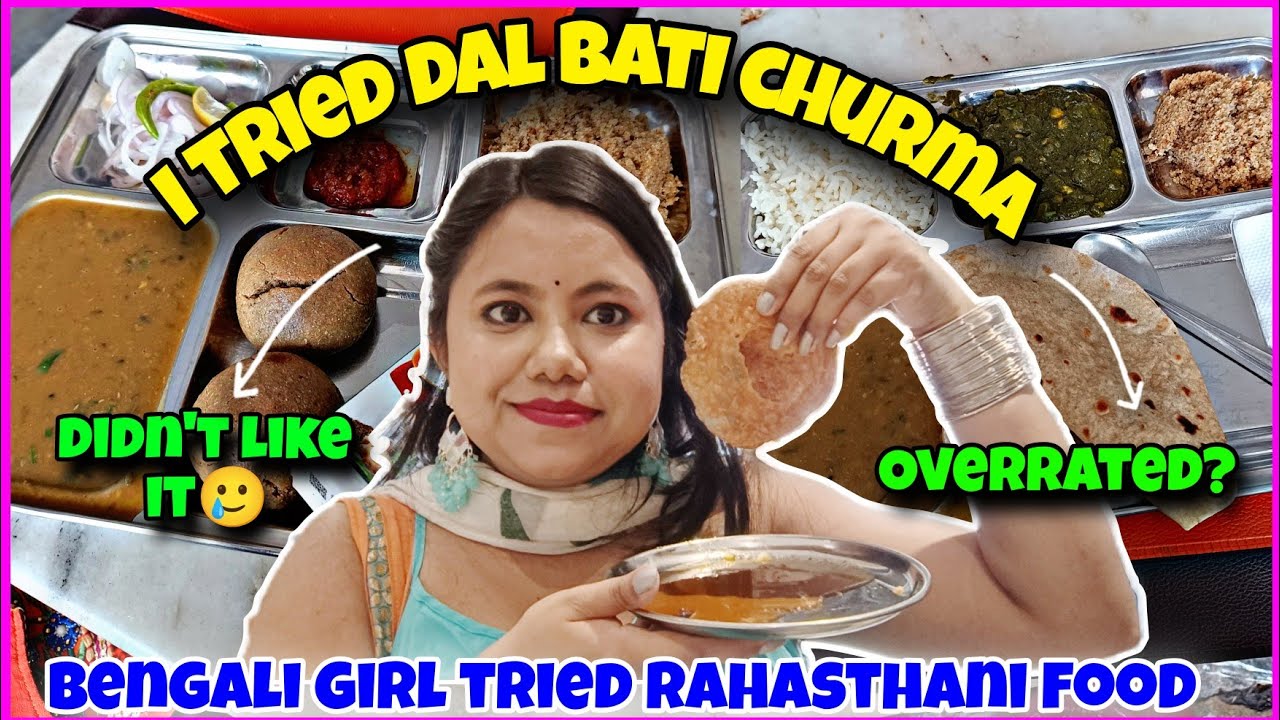I Tried DAAL BATI CHURMA In RAJASTHAN😍 Best Dal Bati of Udaipur ...