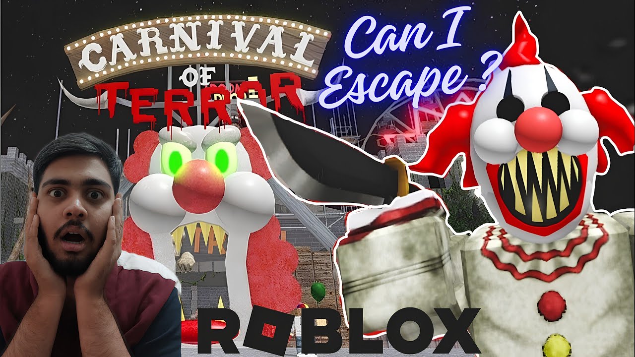 CLOWN🤡TRAPPED ME IN HORROR CARNIVAL😱ROBLOX GAMEPLAY PART1 #roblox - YouTube