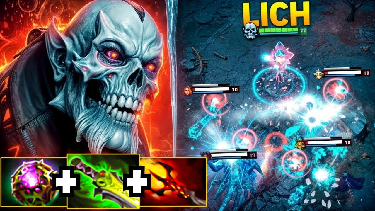 WTF Lich Mid New Meta🔥🔥 30Kills One Shot Ethereal Blade Dota 2 - YouTube