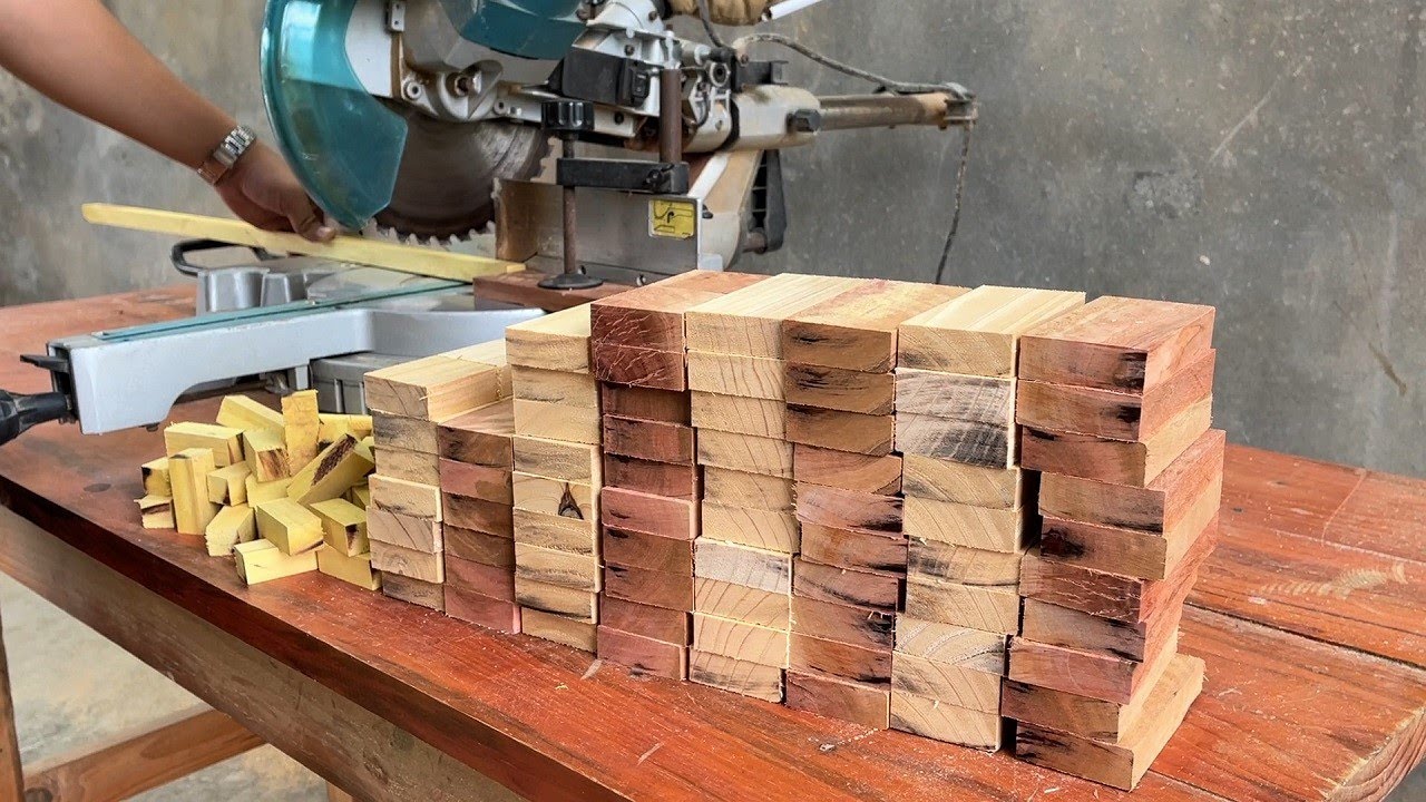 Art Woodworking Design // The Process Of Building A sturdy Table With ...