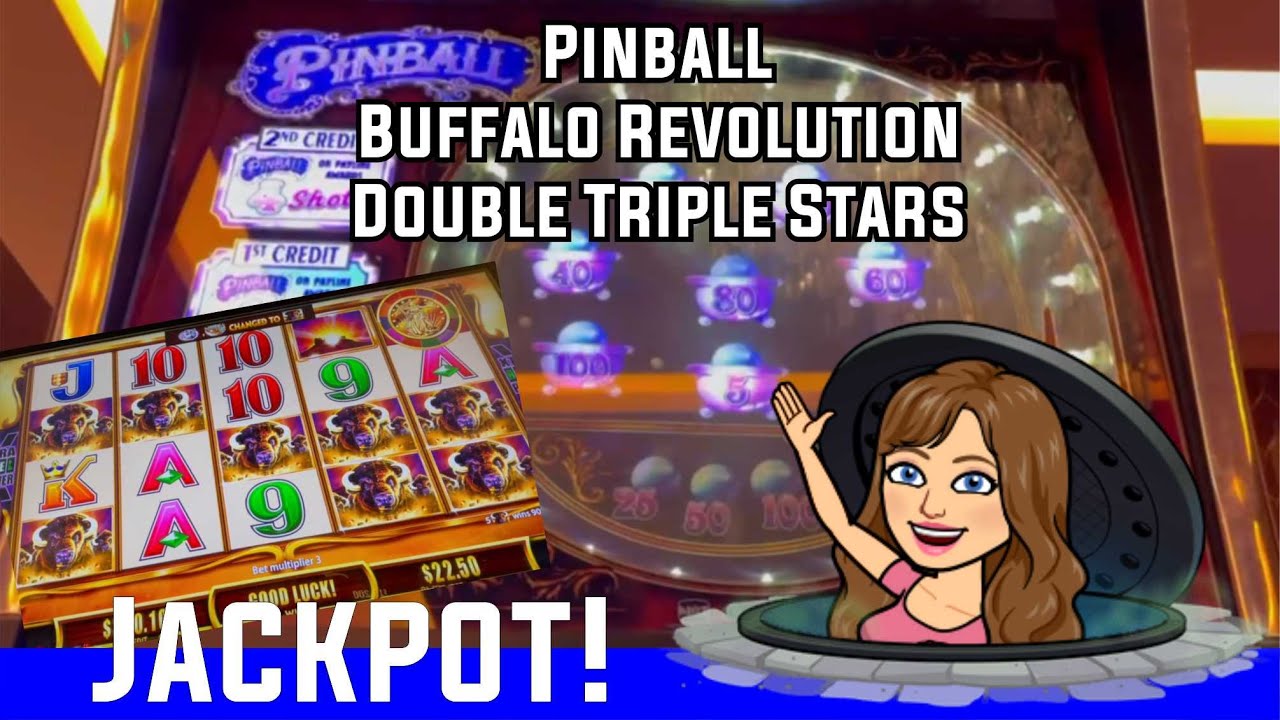 💖Handpay! Old School Pinball - Buffalo Revolution & Triple Double Stars ...