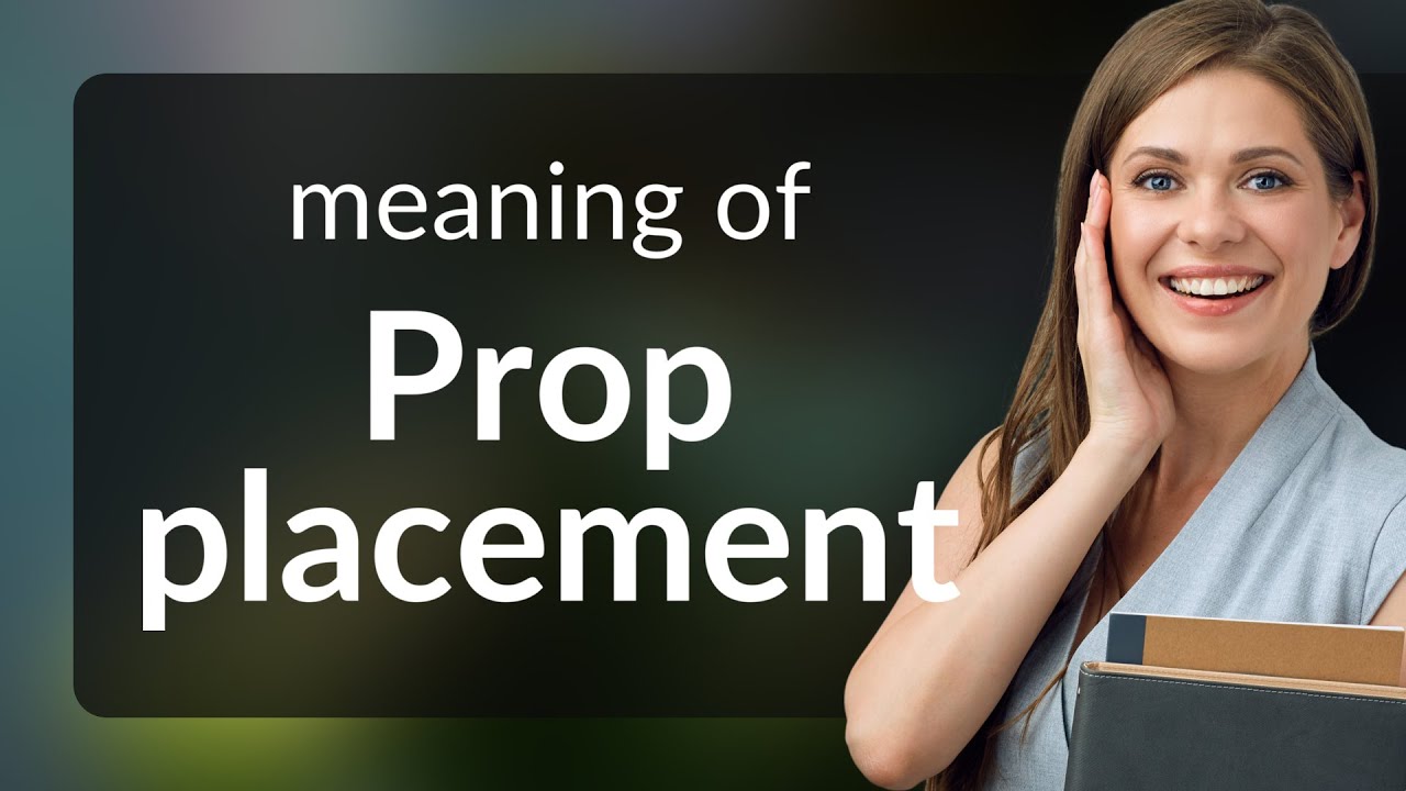 Understanding "Prop Placement" in Film and Theater - YouTube