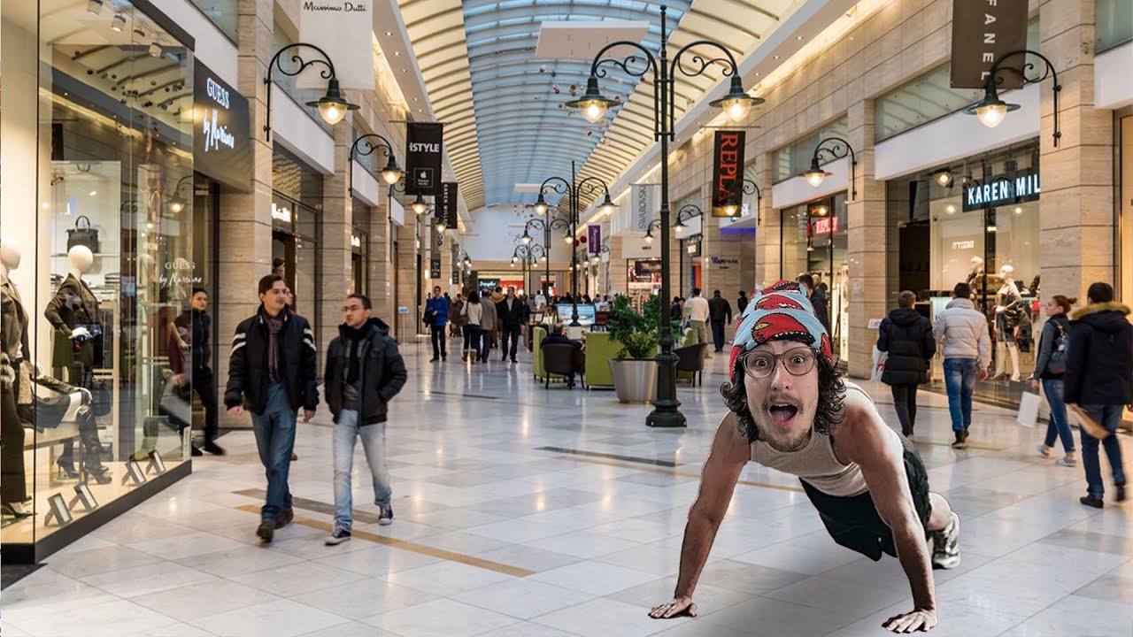 Los Angeles Mall IRL Stream / $1 = 1 Push Up - YouTube