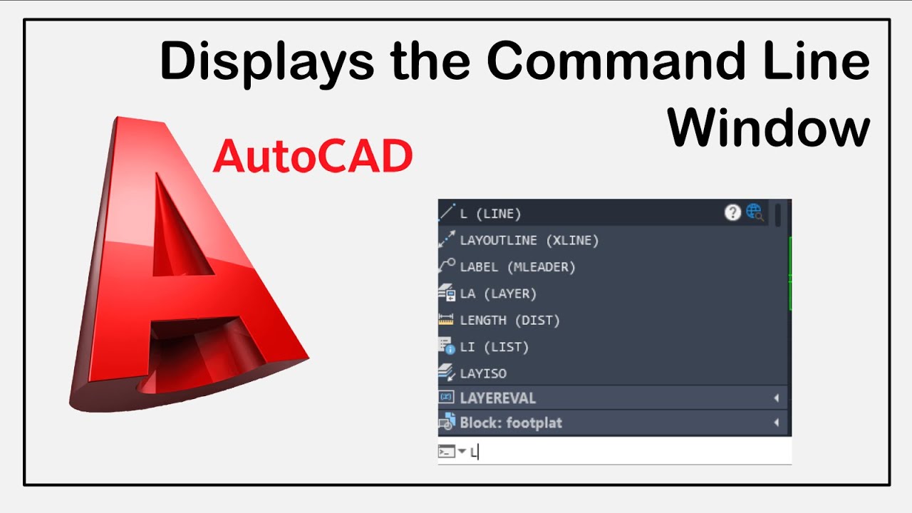 Displays the Command Line Window - YouTube