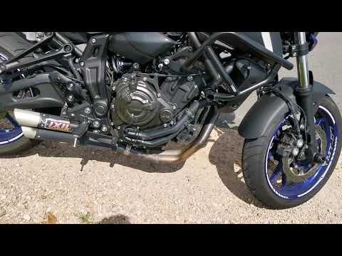 Yamaha MT07 Soundcheck Ixil Hyperflow Sportauspuff mit DB Killer - YouTube
