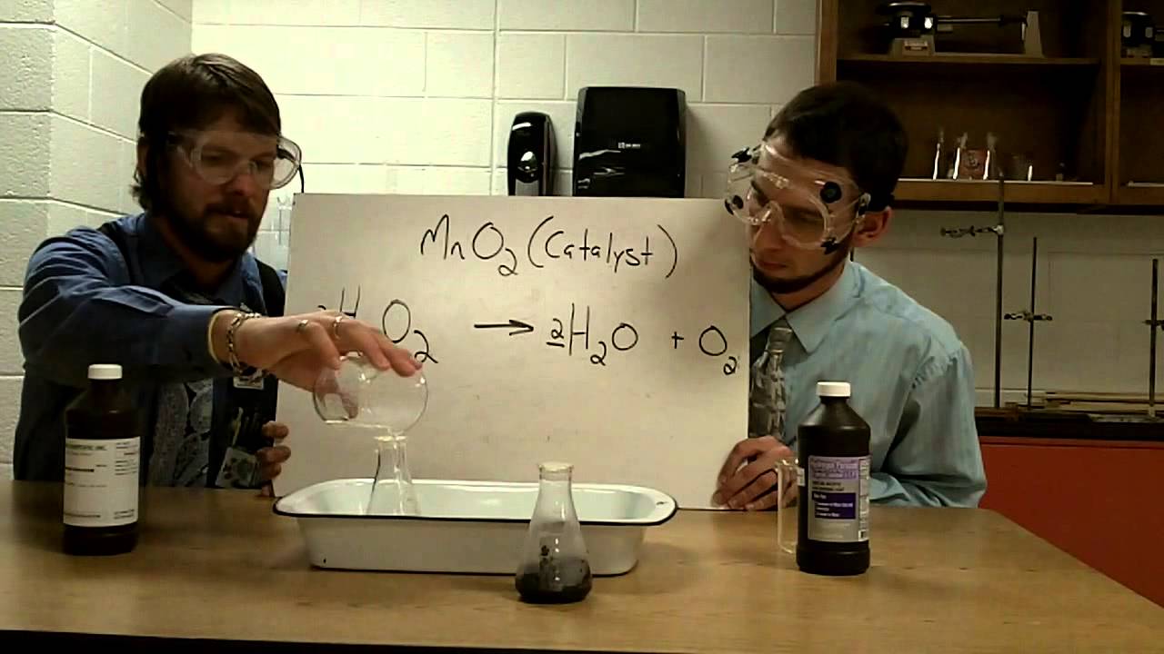 Genie in a Bottle- Concentrations H2O2 and MnO2 - YouTube