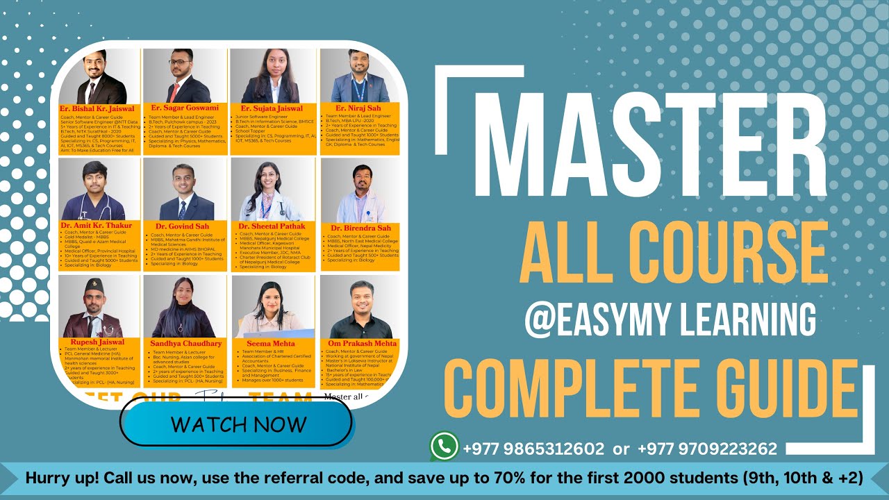 Master All Course @EasyMyLearning (#BridgeCourse) for 9th, 10th, and +2 - YouTube