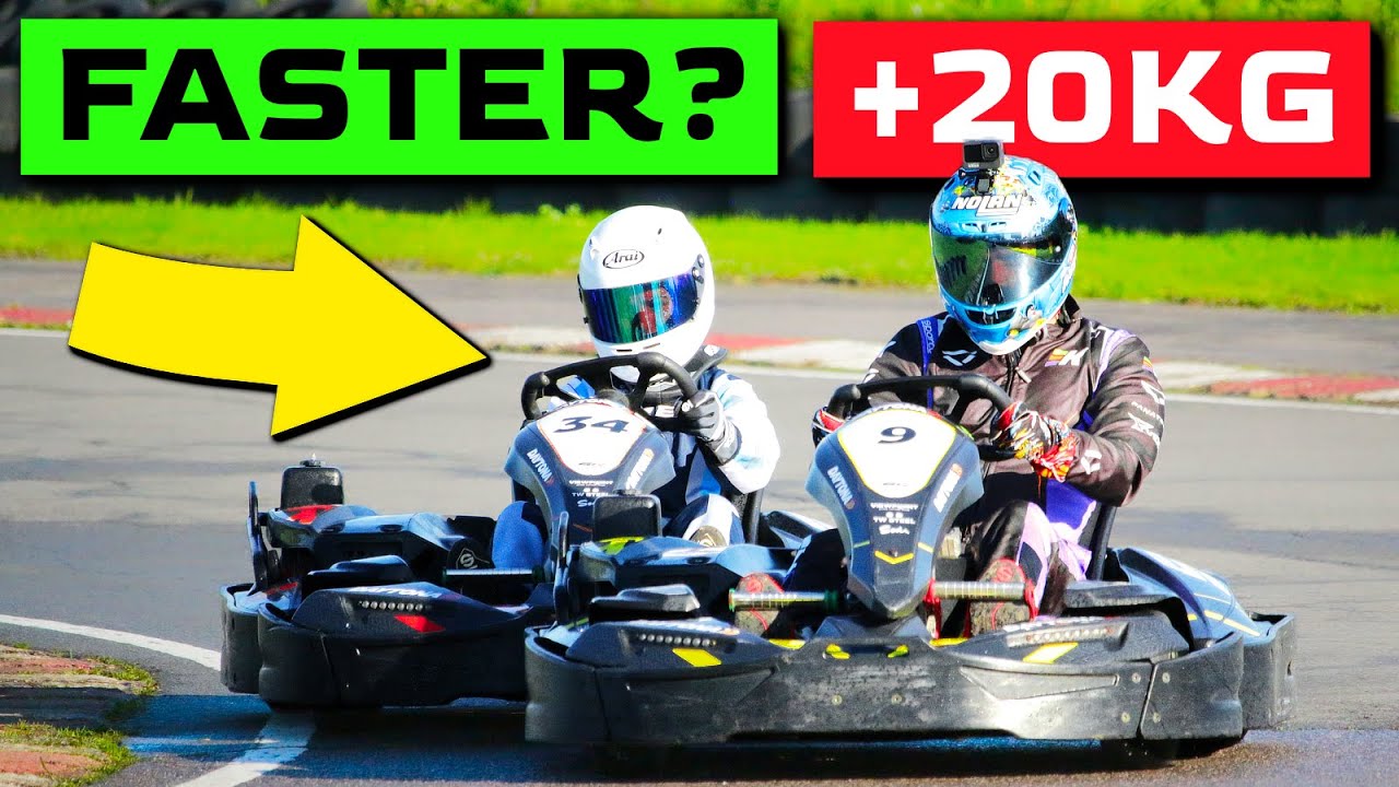 Does Weight make you Slower in Go Karting? - YouTube