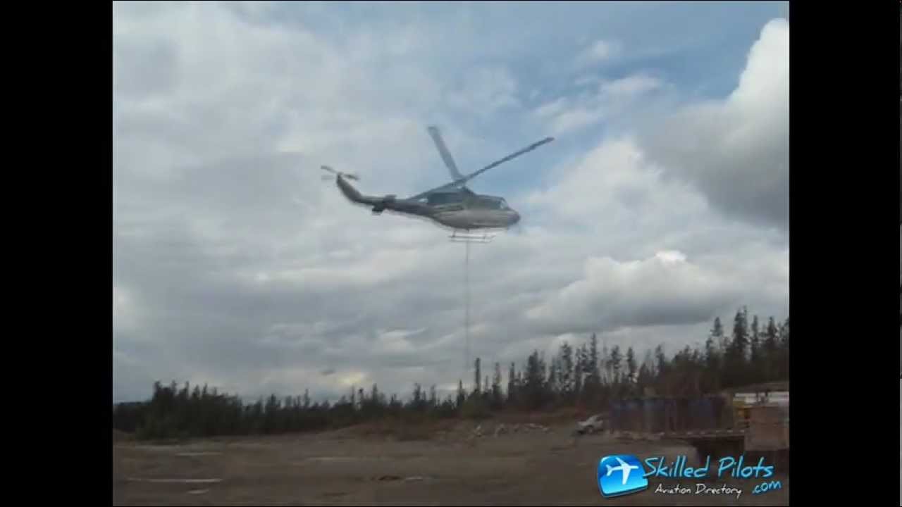 Bell 212 Helicopter Long Lining in British Columbia, Canada - YouTube