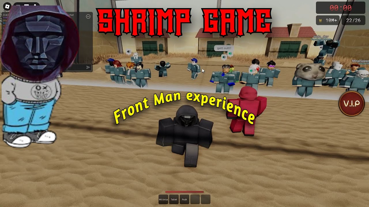 A Front Man Experience in Roblox Shrimp Game! - YouTube