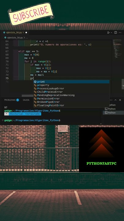 PYTHON ALGORITMO 56--56 #python #pythontutorial #desarrolloweb - YouTube