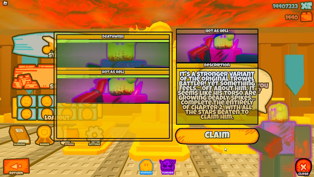 Me Claiming Tumored Trowel | Roblox The Battle Bricks - YouTube