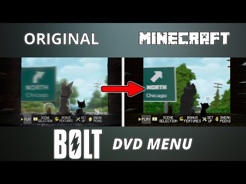 Disney Bolt - DVD Menu - MINECRAFT REMAKE