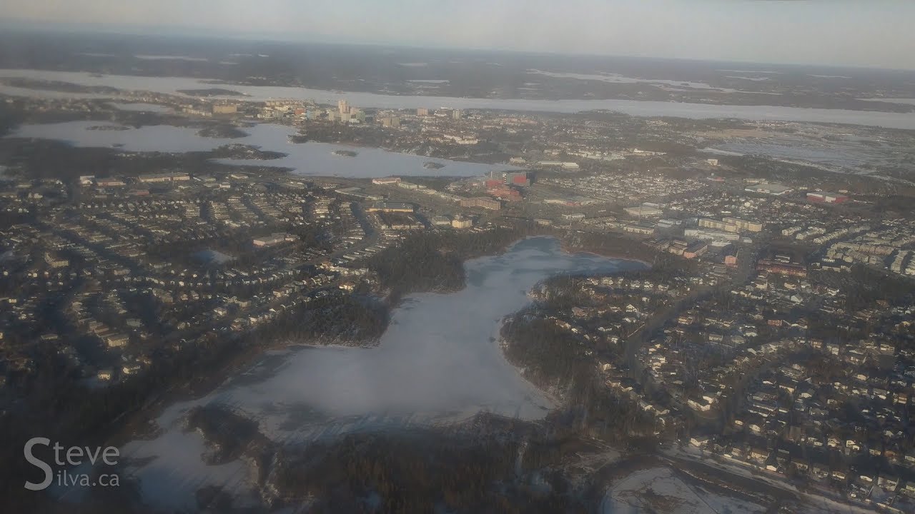 Taking off from Yellowknife Airport - YouTube