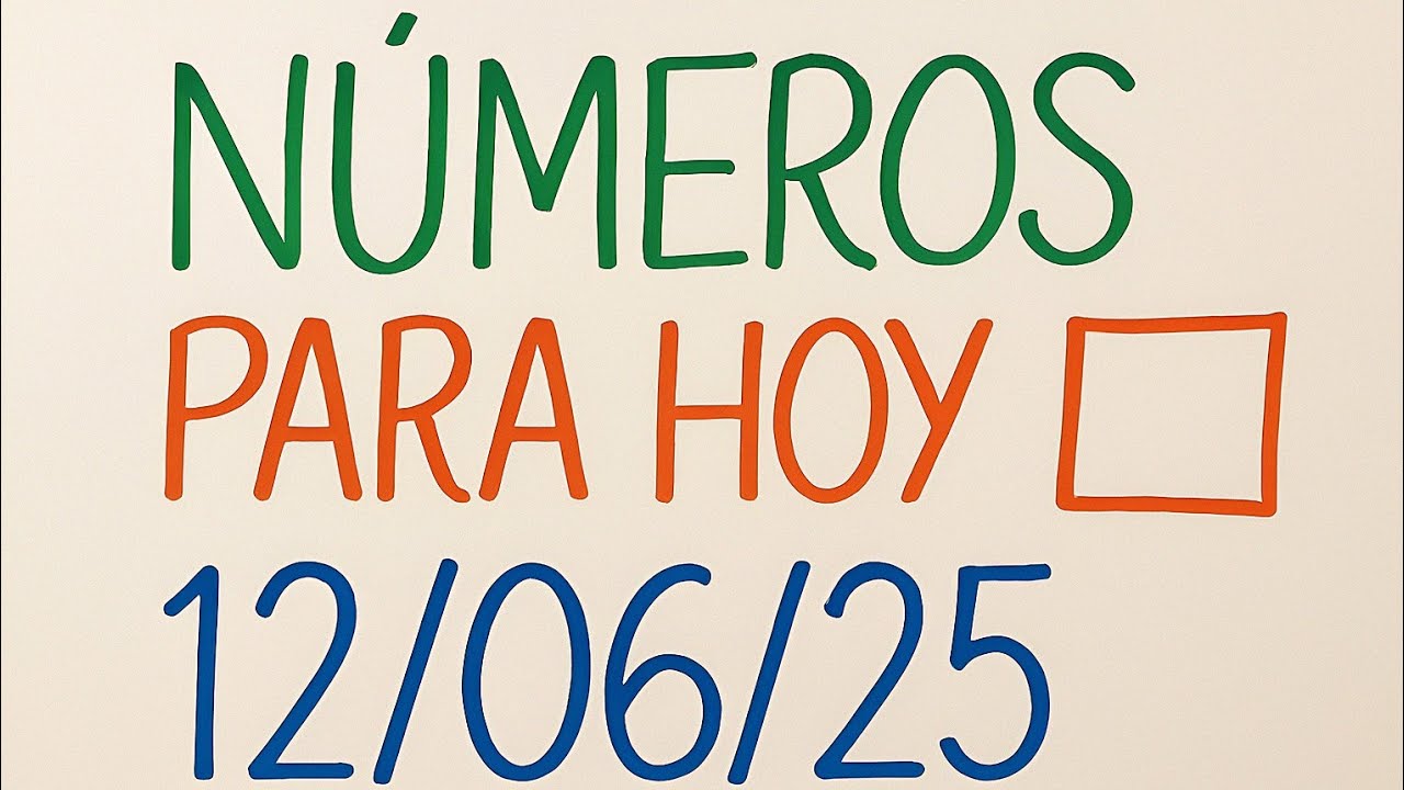 ¡ANÁLISIS DE LOS NÚMEROS DE LA SUERTE! DE HOY 12 DE JUNIO - YouTube