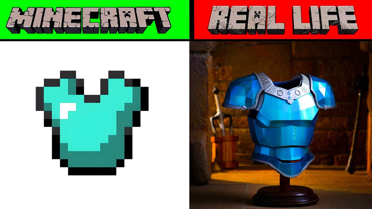 MINECRAFT MOBS AND ITEMS IN REAL LIFE | MINECRAFT VS REAL LIFE - YouTube