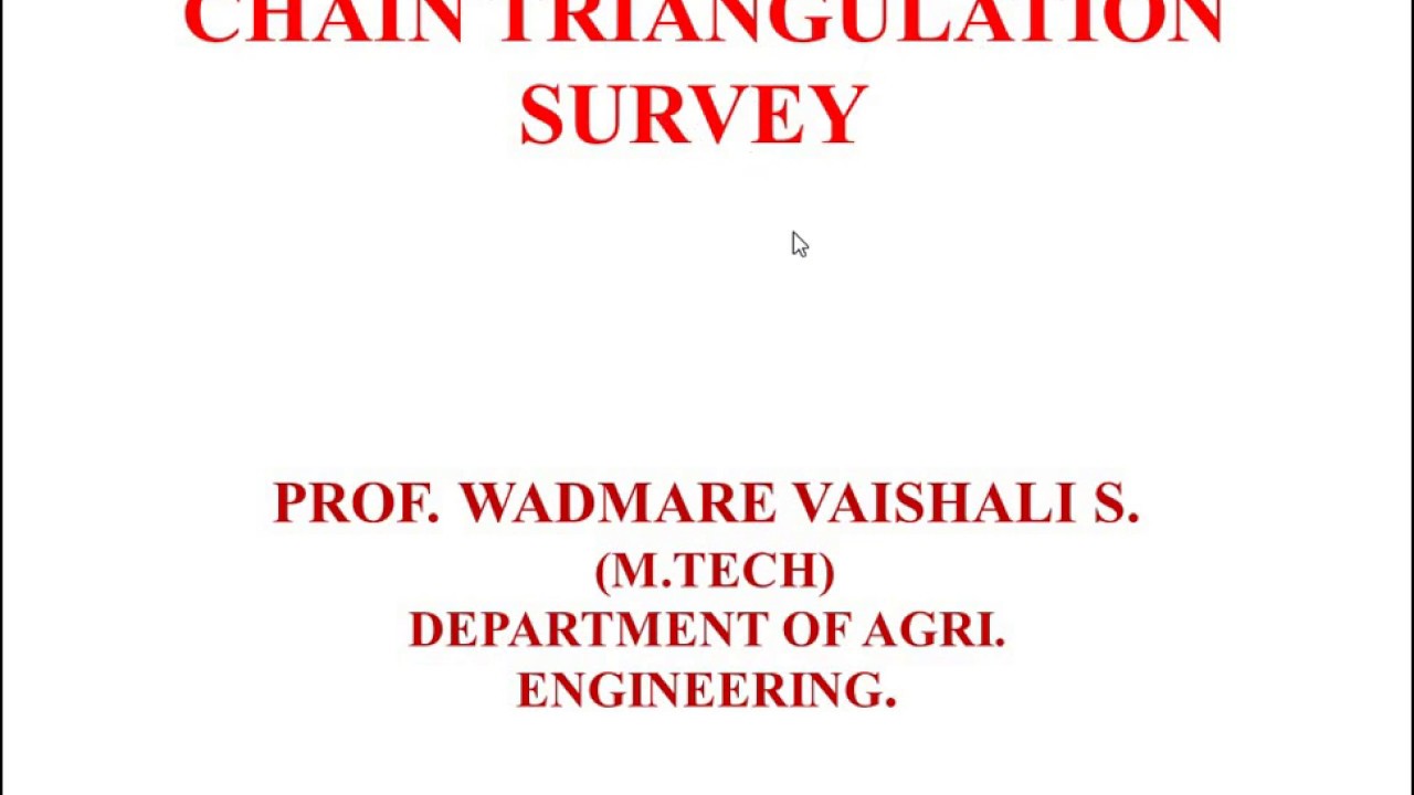 #Practical_04 Chain Triangulation Survey - YouTube