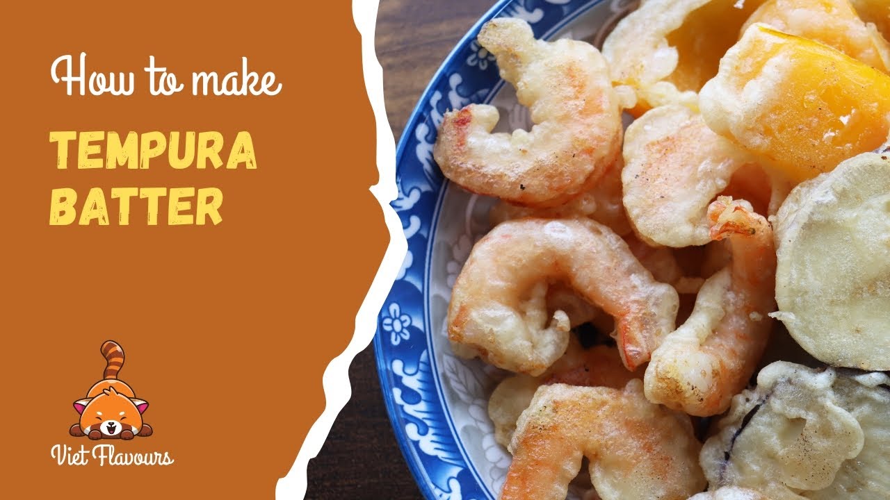 Tempura Batter Recipe - Light & Crispy - Bột Chiên Tempura - YouTube