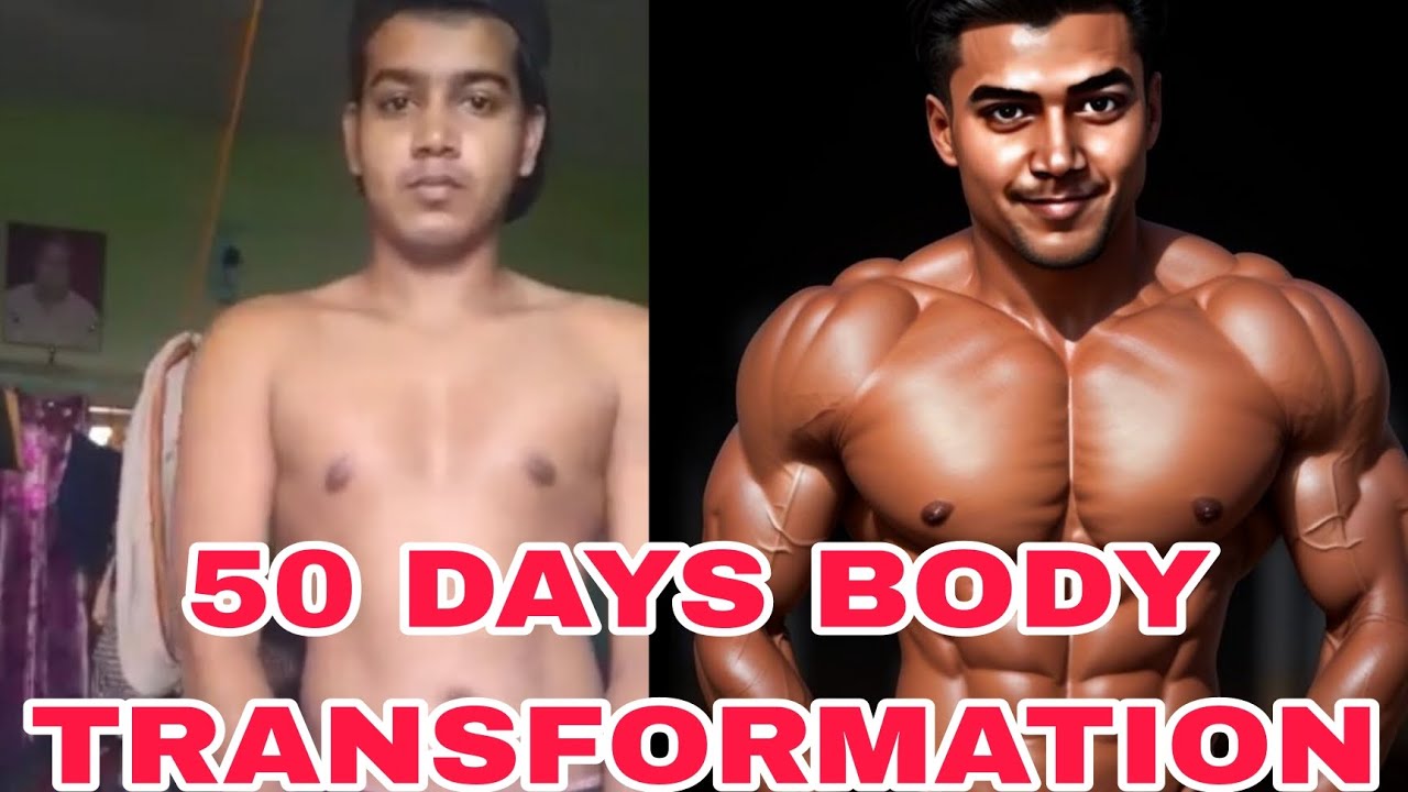 50 Days Regular Pushups Result 100 Push-ups Every Day Challenge No Equipment Body Transformation ...