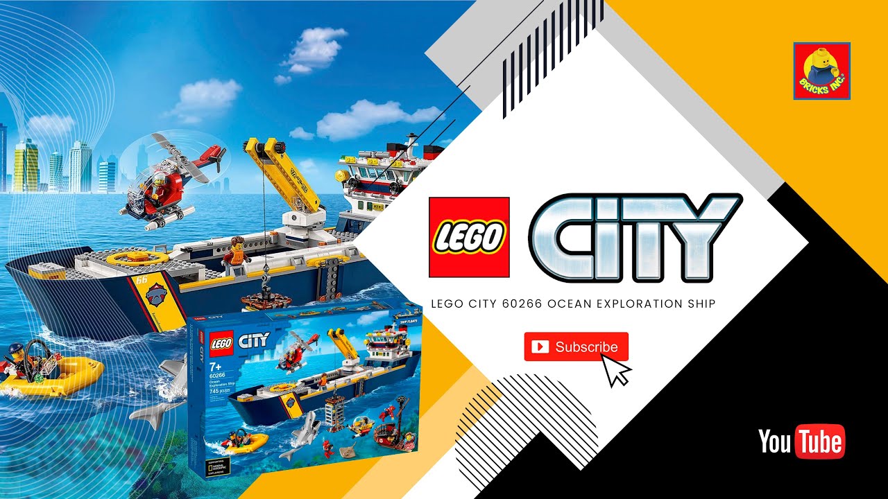 LEGO® City 60266 Ocean Exploration Ship Speed Build - YouTube