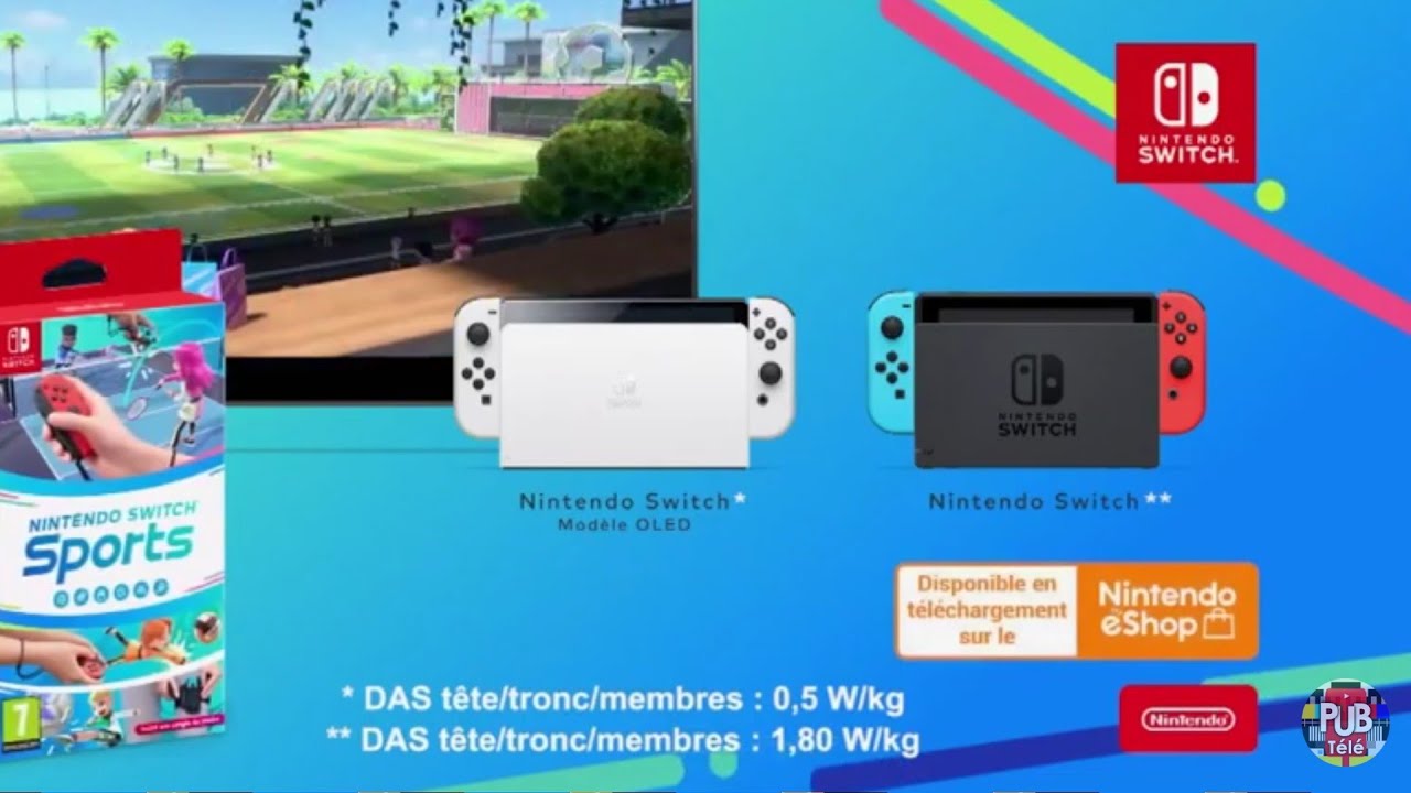 Nintendo Switch Sports "la compétition reprend de plus belle" Pub 30s ...