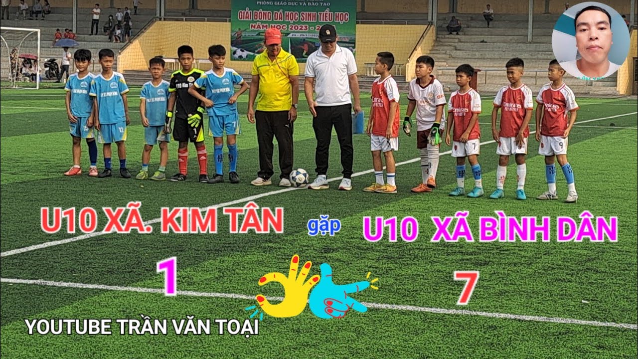 U10 XÃ BÌNH DÂN GẶP ĐỘI TUYỂN U10 XÃ KIM TÂN BAN THẮNG 7 - 1 BÌNH DÂN 7 KIM TÂN 1 - YouTube