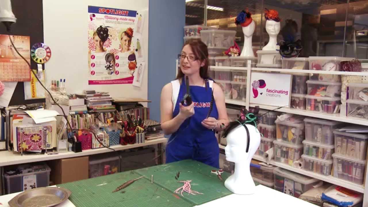 Millinery made easy curling feathers - YouTube