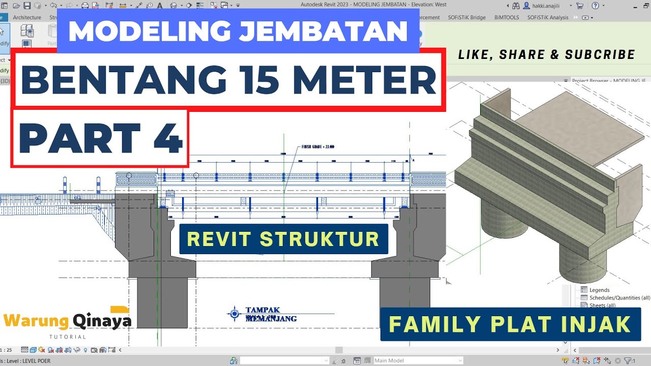 Revit Structural Modeling Bridge/Jembatan - Part. 4 - YouTube